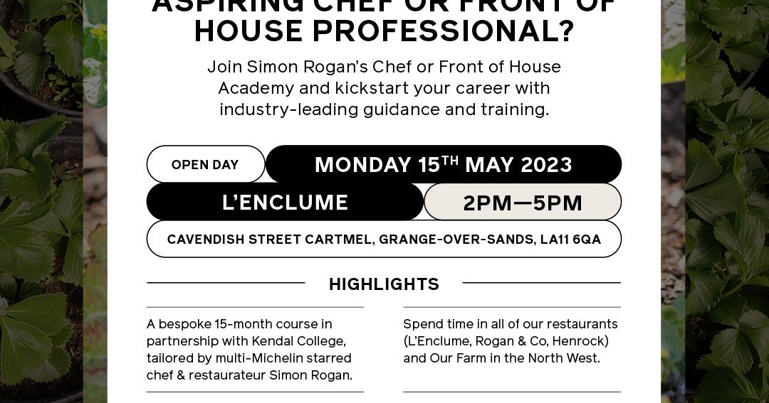 Simon Rogan | Simon Rogan Academy Open Day